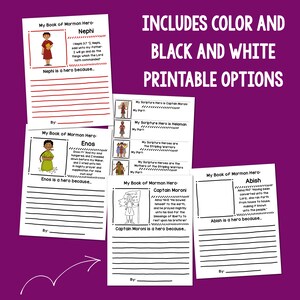 Book of Mormon Heroes Primary Program Script 2024 Outline Question ...