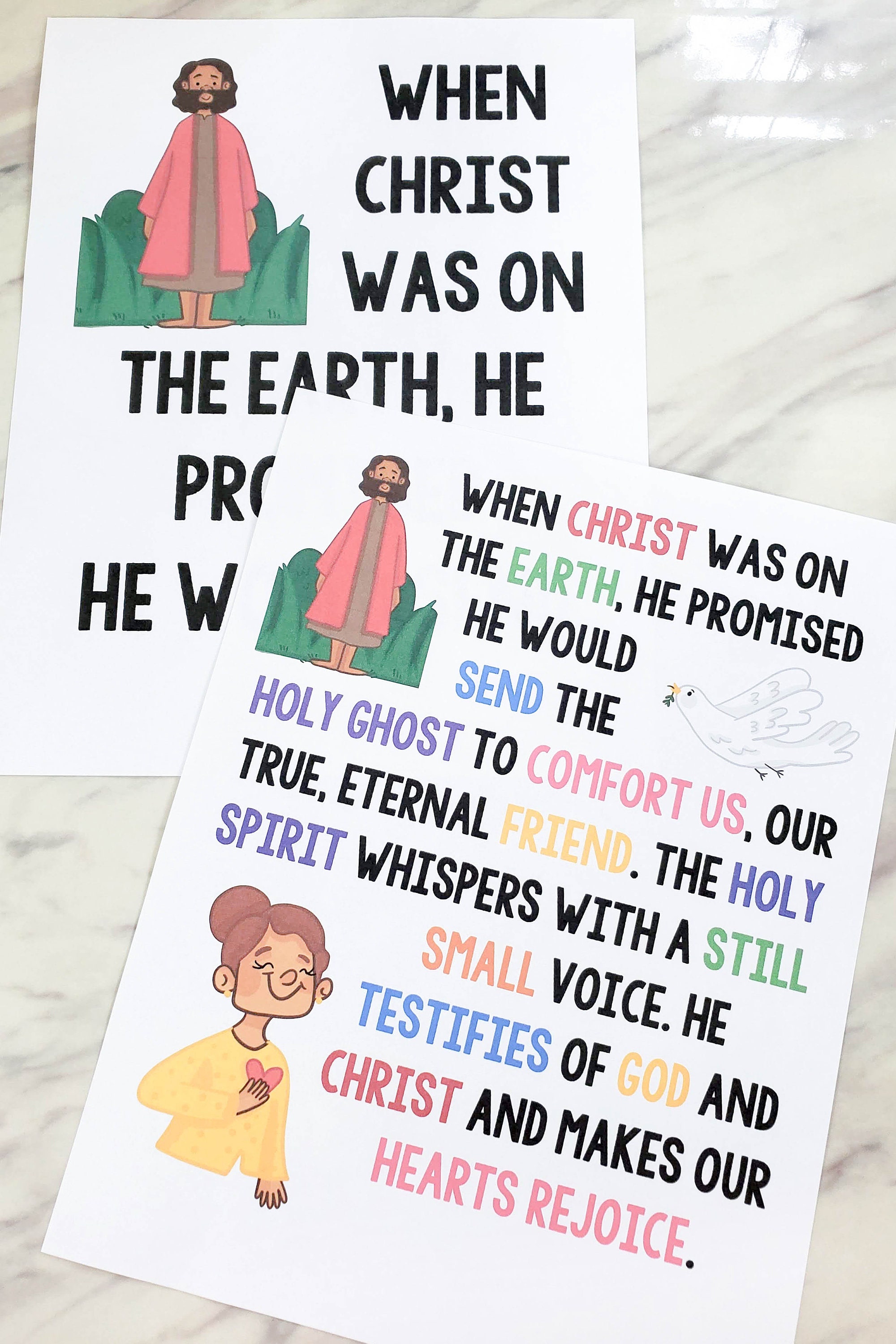 The Holy Ghost Flip Chart & Visual Aids Teach Come (Instant Download ...