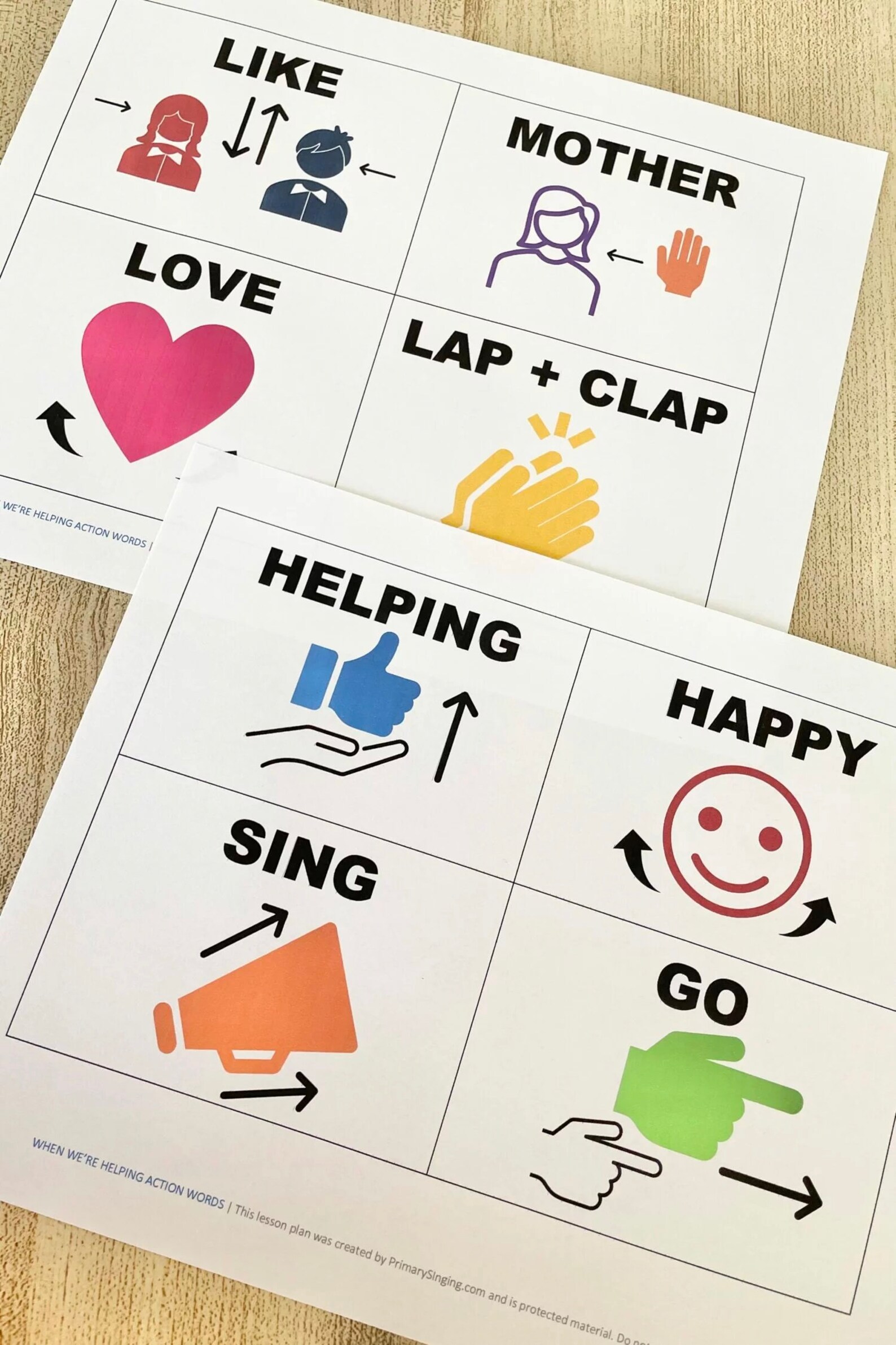 When We're Helping Singing Time Packet 7 Teaching Ideas & Flip Chart ...