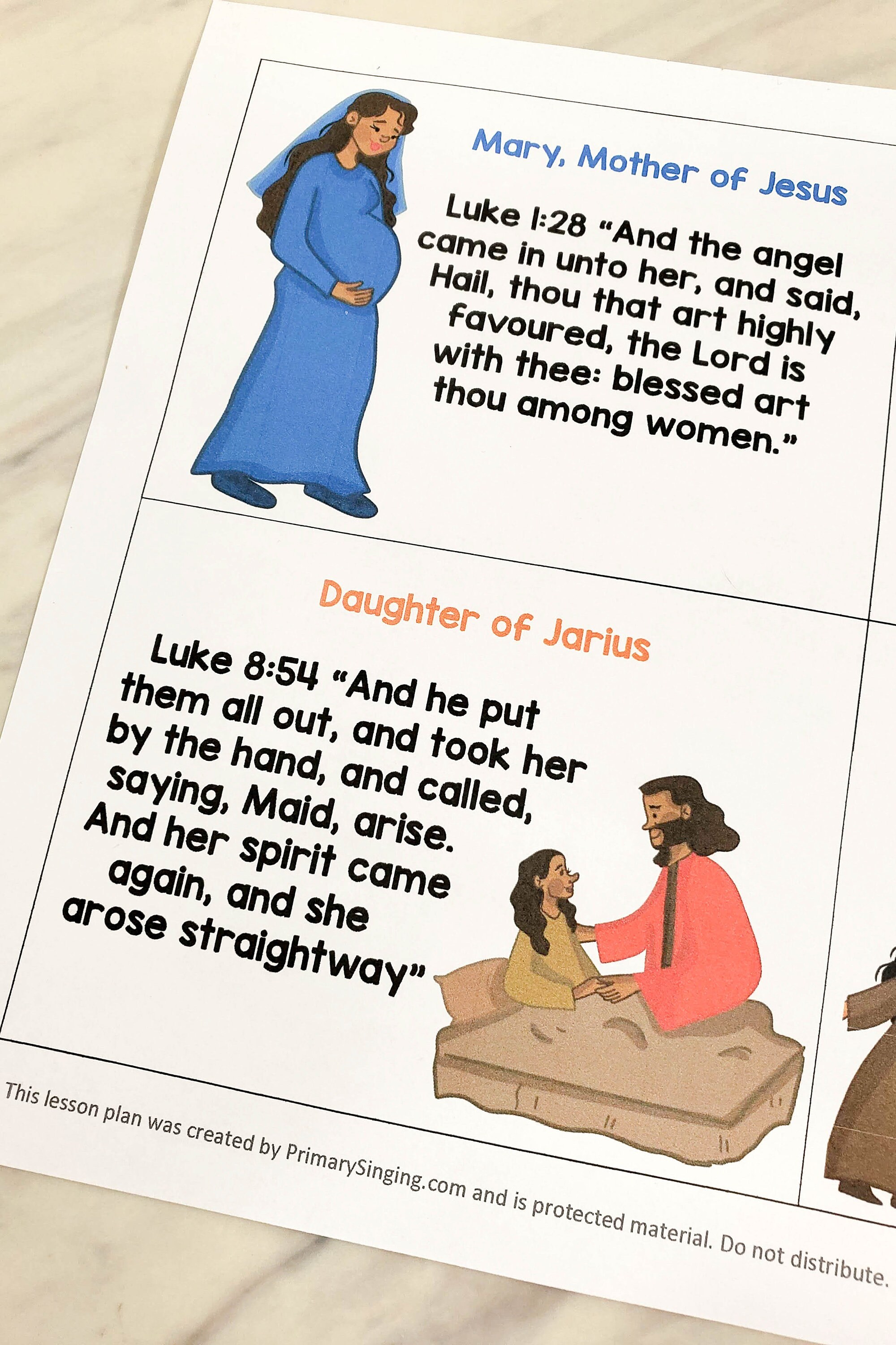 25 Women in the Scriptures Info Cards | Includes New Testament Old ...