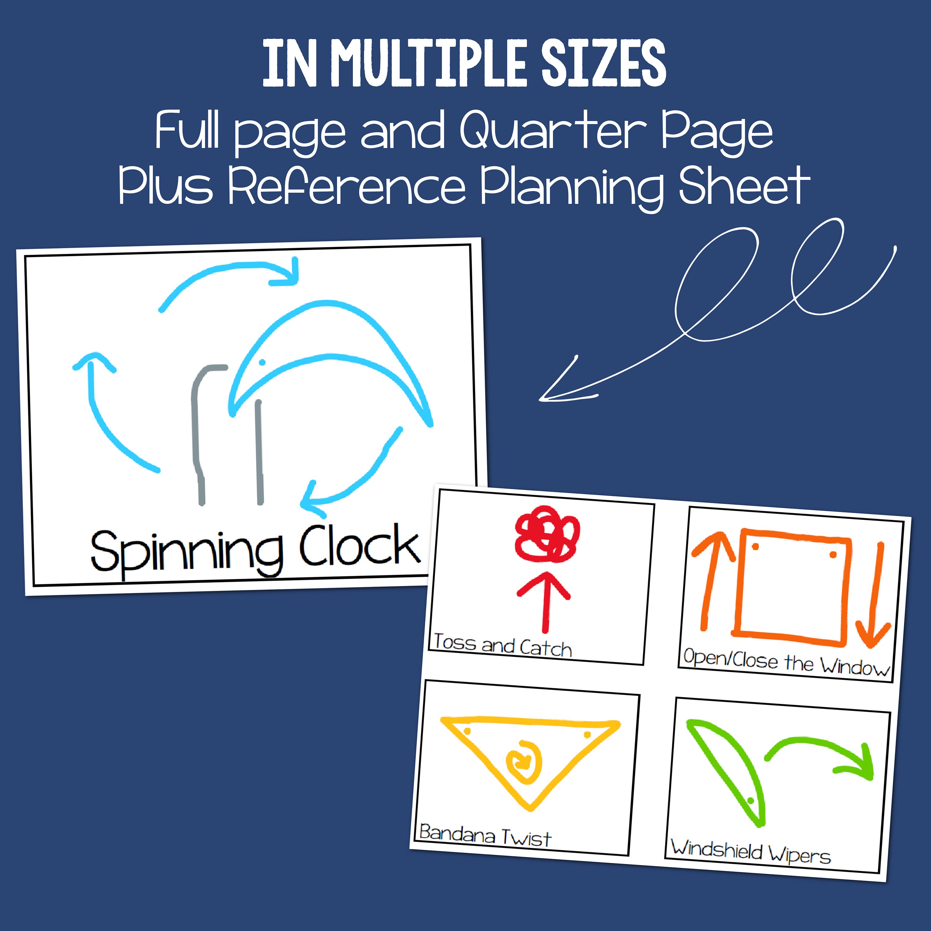 Dance Scarves Movement Cards for Singing Time PDF Printable Cards LDS ...