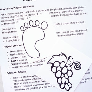 Tell Me the Stories of Jesus Singing Time Packet LDS 2023 Primary Song ...