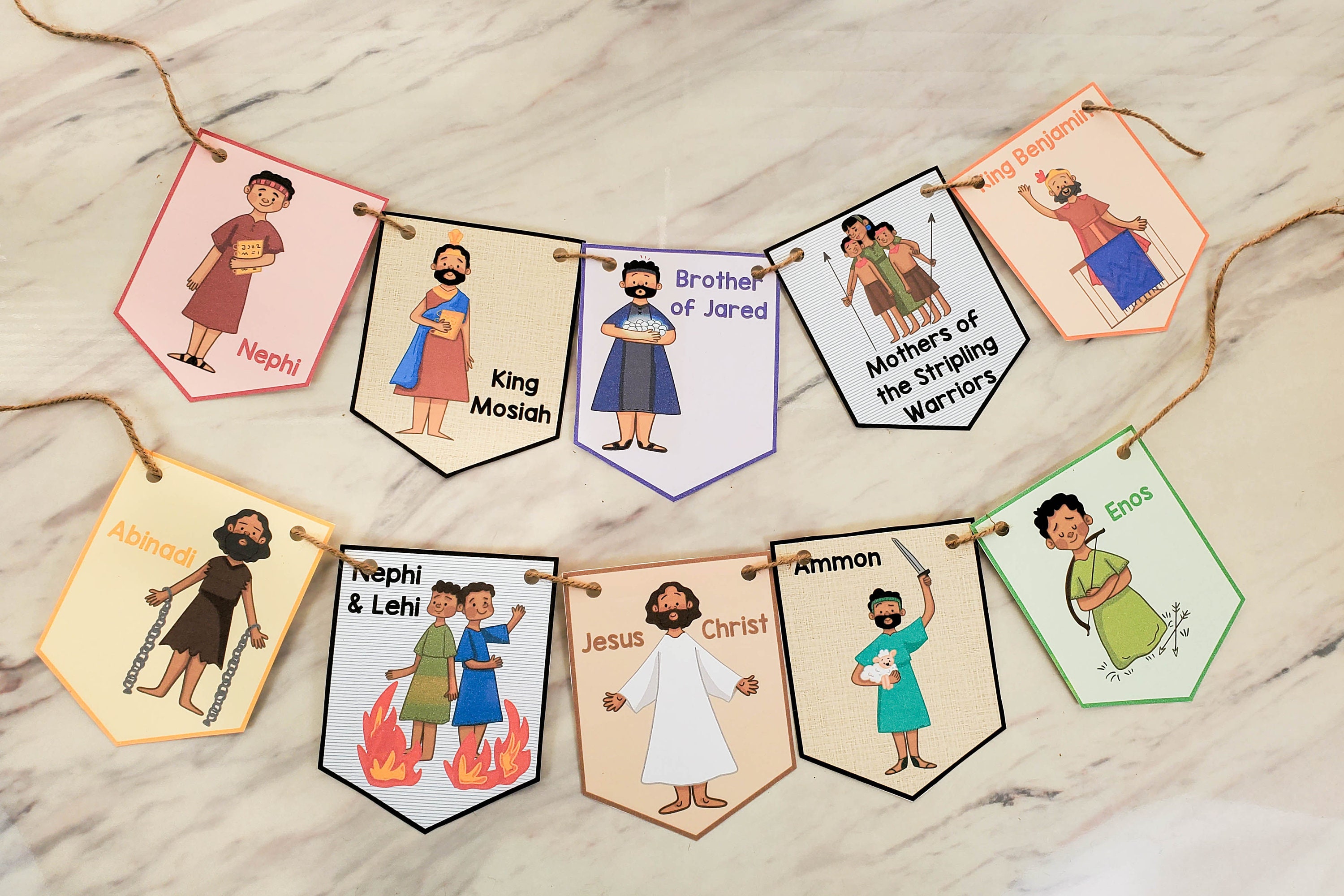 People of the Book of Mormon Hero Banner Printable Bulletin Board ...