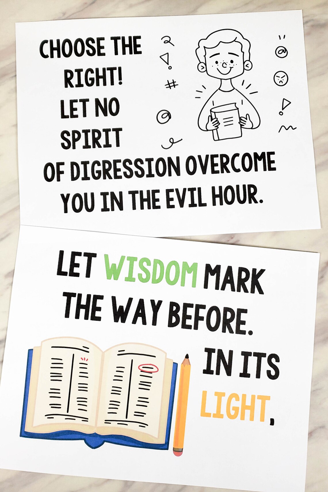 Choose the Right Flip Chart & Visual Aids Singing Time Come Follow Me ...