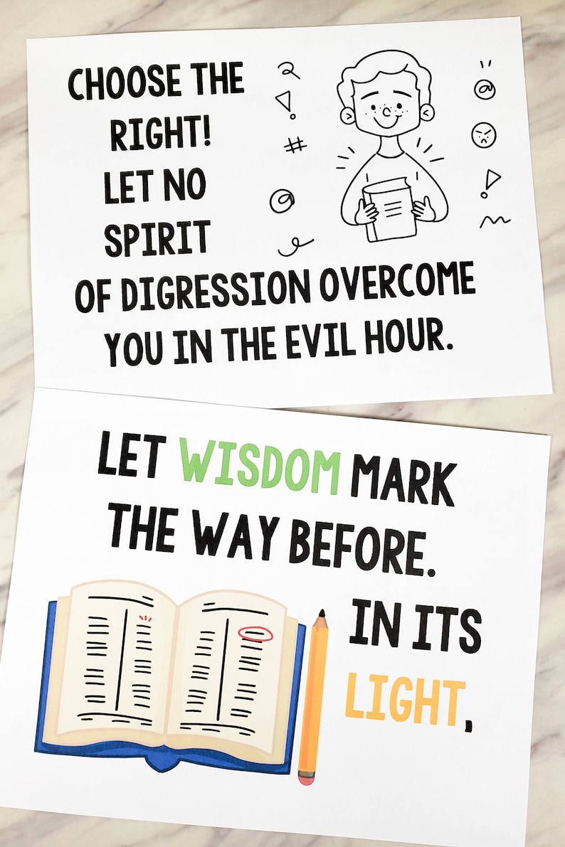 Choose the Right Flip Chart & Visual Aids Singing Time Come Follow Me ...