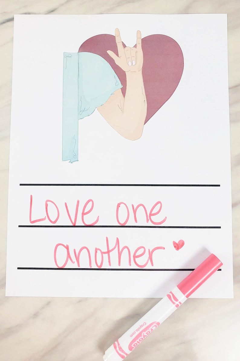 Love One Another Flip Chart LDS Song Visual Aids Printable PDF ...
