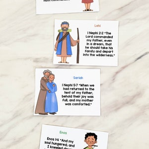 26 People of the Book of Mormon Hero Cards Printable Art Card With ...