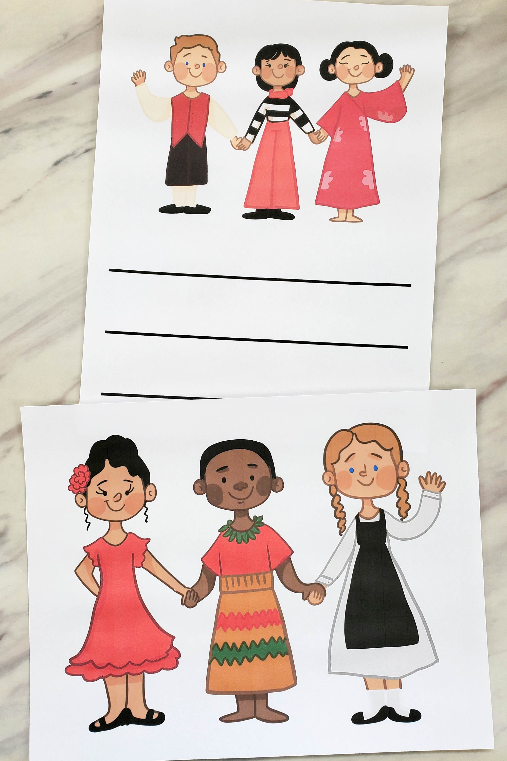 Children All Over the World Flip Chart Visual Aids Singing Time Come ...