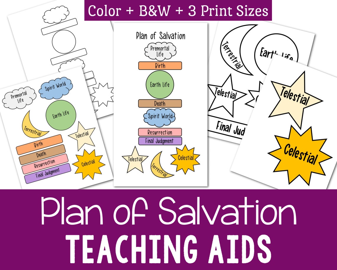 Plan of Salvation Teaching Visual Aids | LDS Printable Lesson Ideas ...