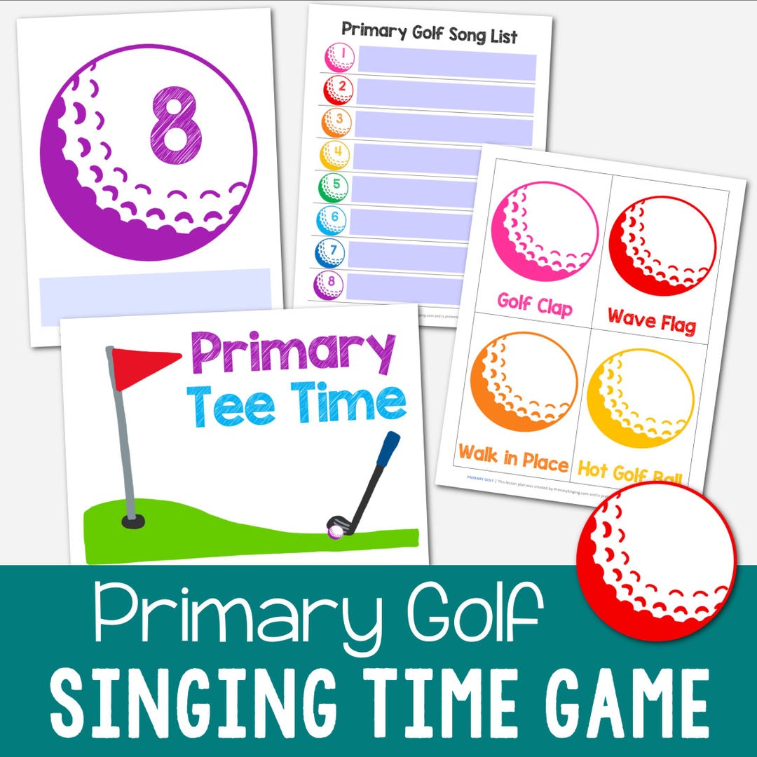 Primary Golf Singing Time Printables LDS Song Review Ideas Father's Day ...
