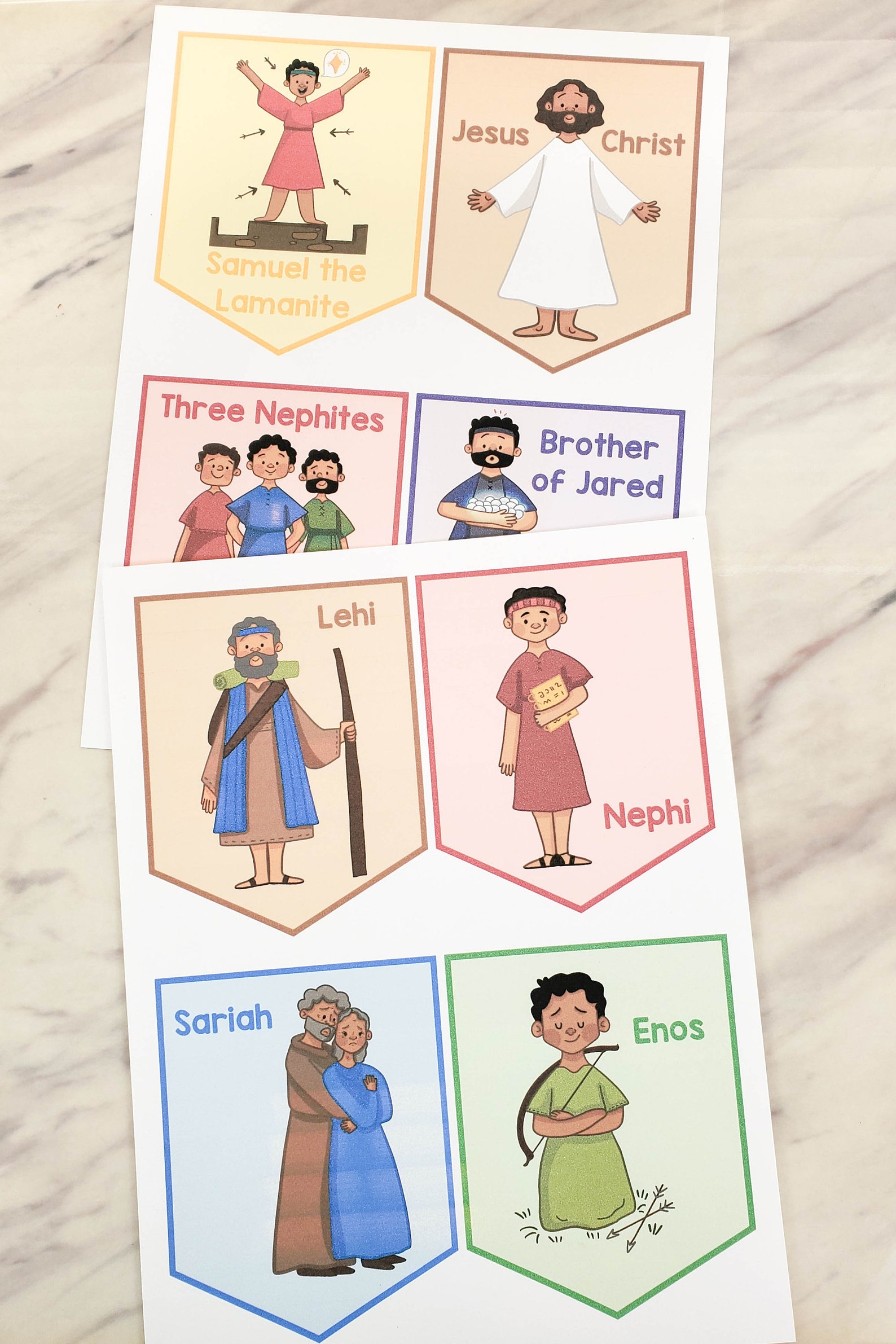 People of the Book of Mormon Hero Banner Printable Bulletin Board ...