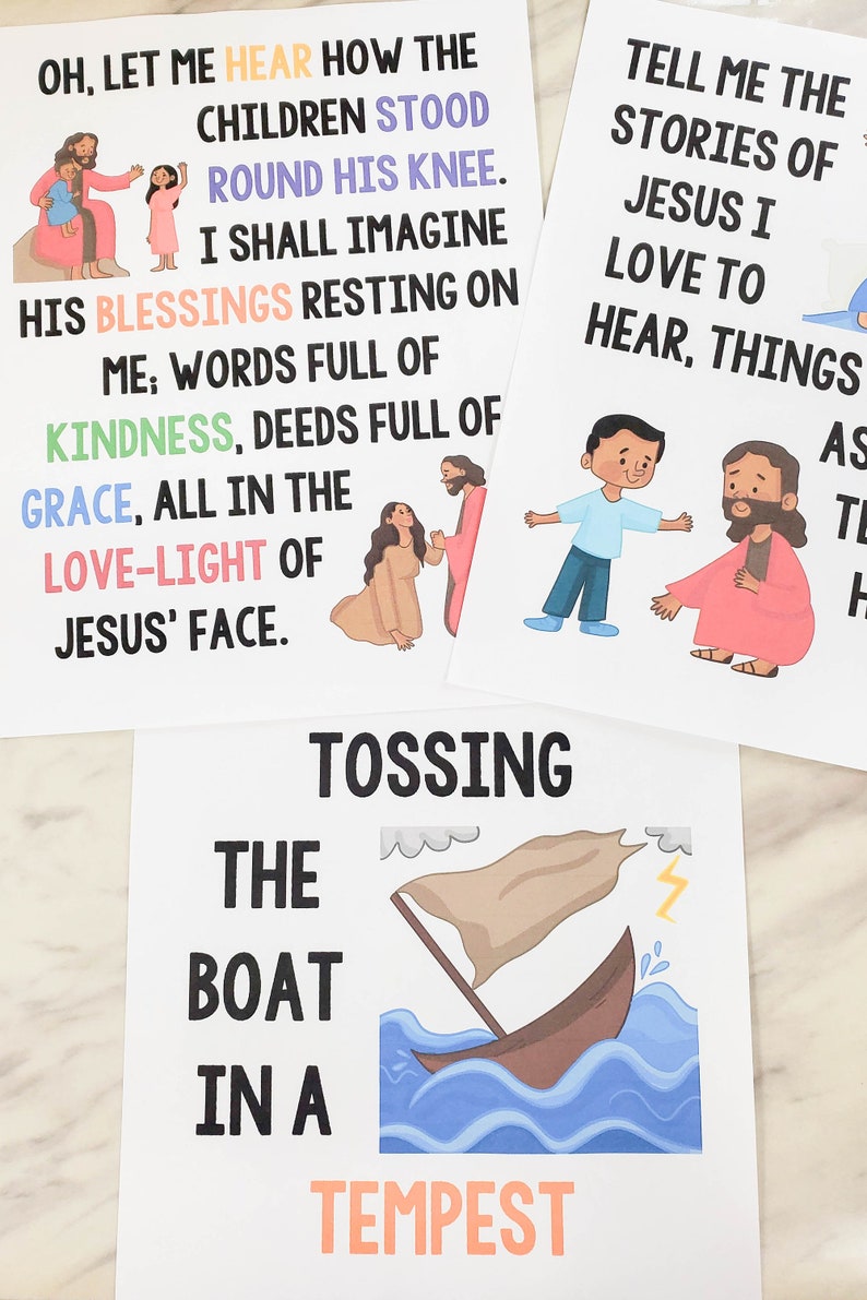 Tell Me the Stories of Jesus Singing Time Packet LDS 2023 Primary Song ...