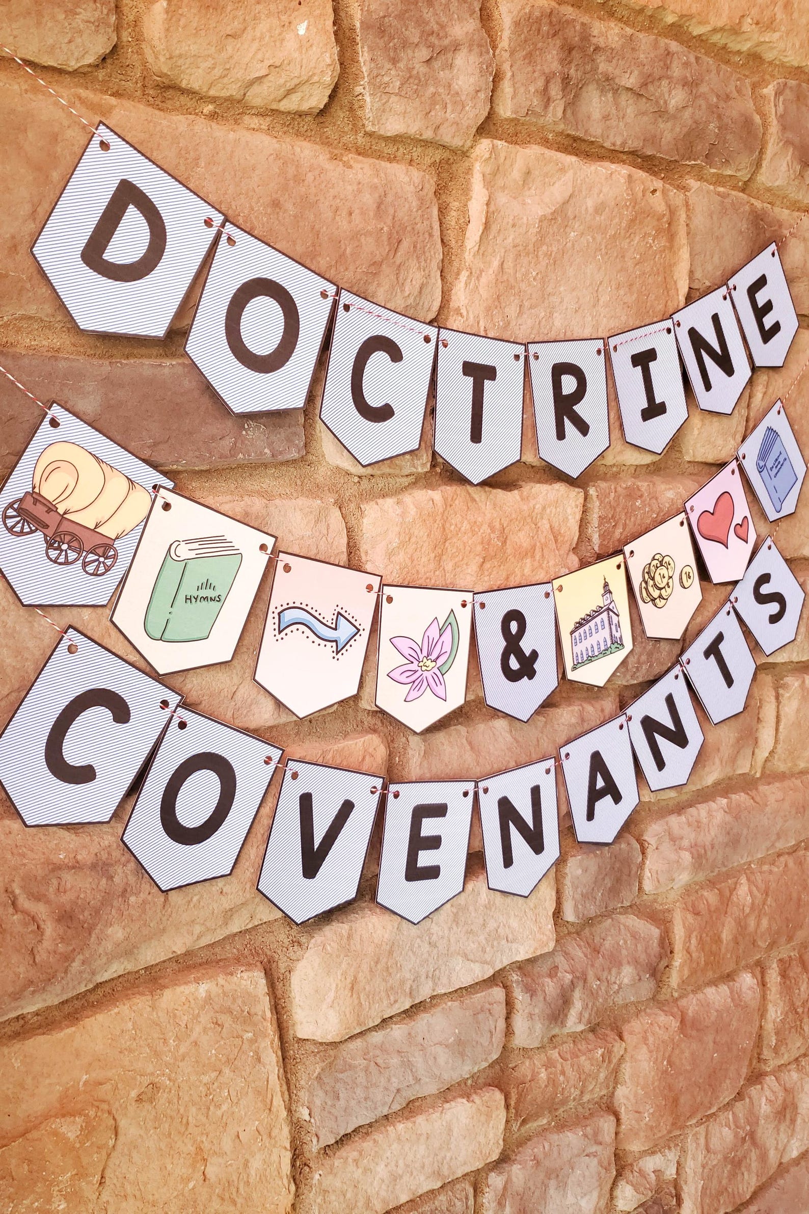 Doctrine and Covenants Symbols Banner Printable Bulletin Board Accents ...