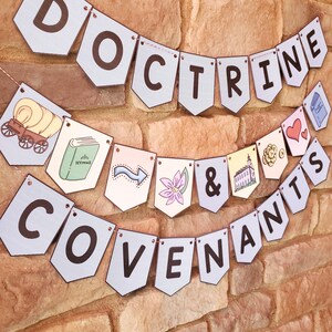 Doctrine and Covenants Symbols Banner Printable Bulletin Board Accents ...