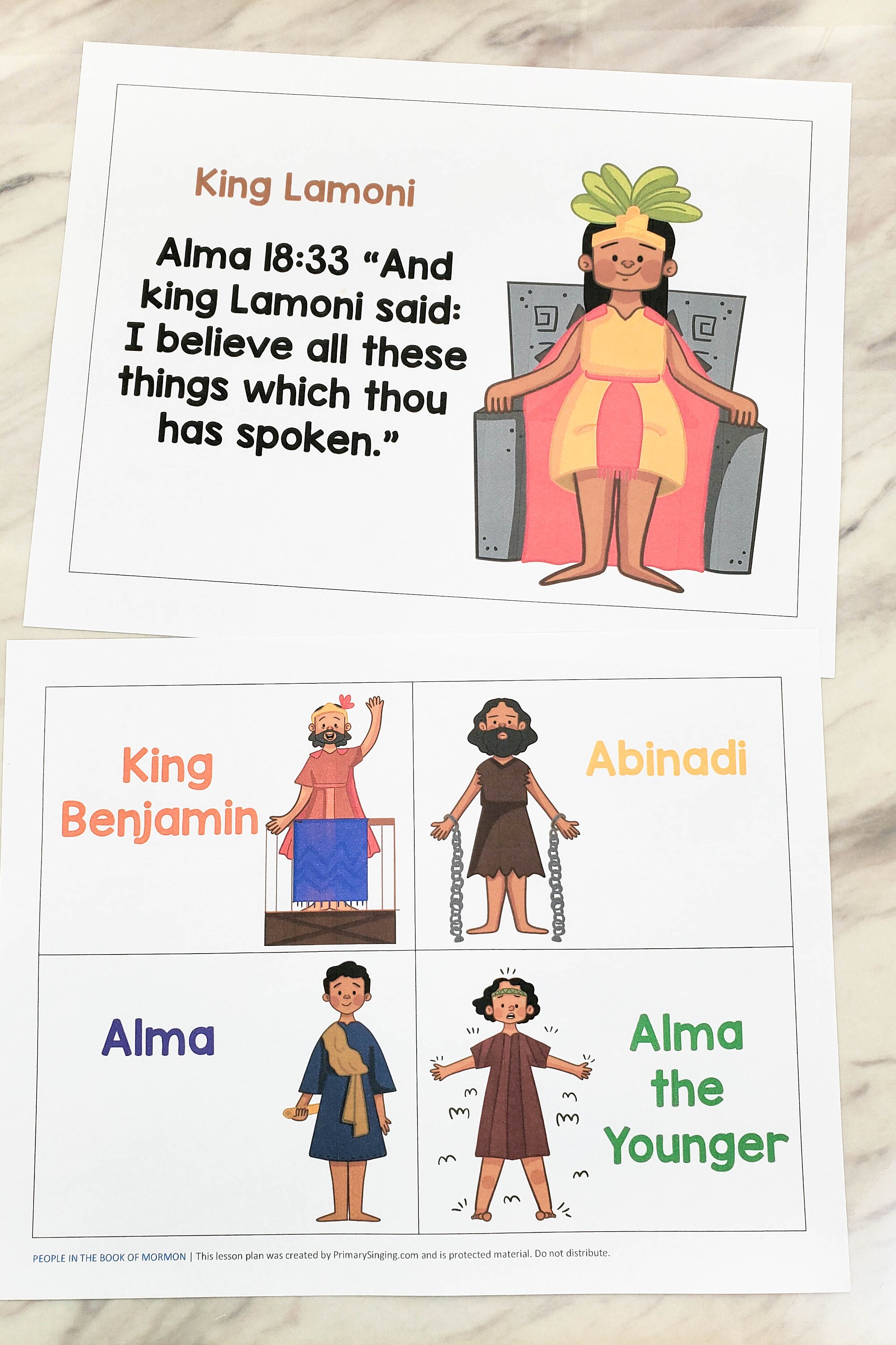 26 People of the Book of Mormon Hero Cards Printable Art Card With ...