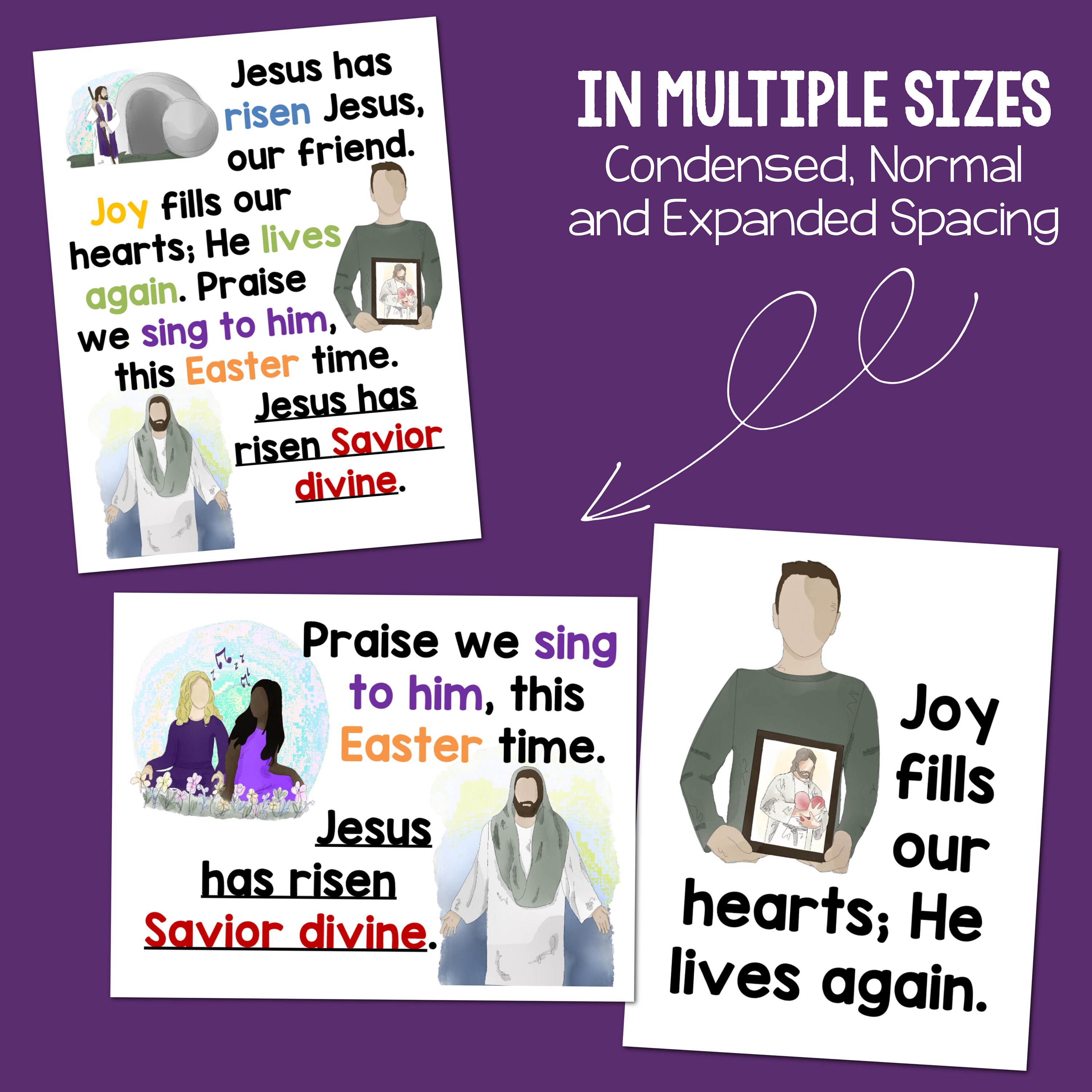 Jesus Has Risen Flip Chart & Visual Aids Teach Come Follow Me Song ...