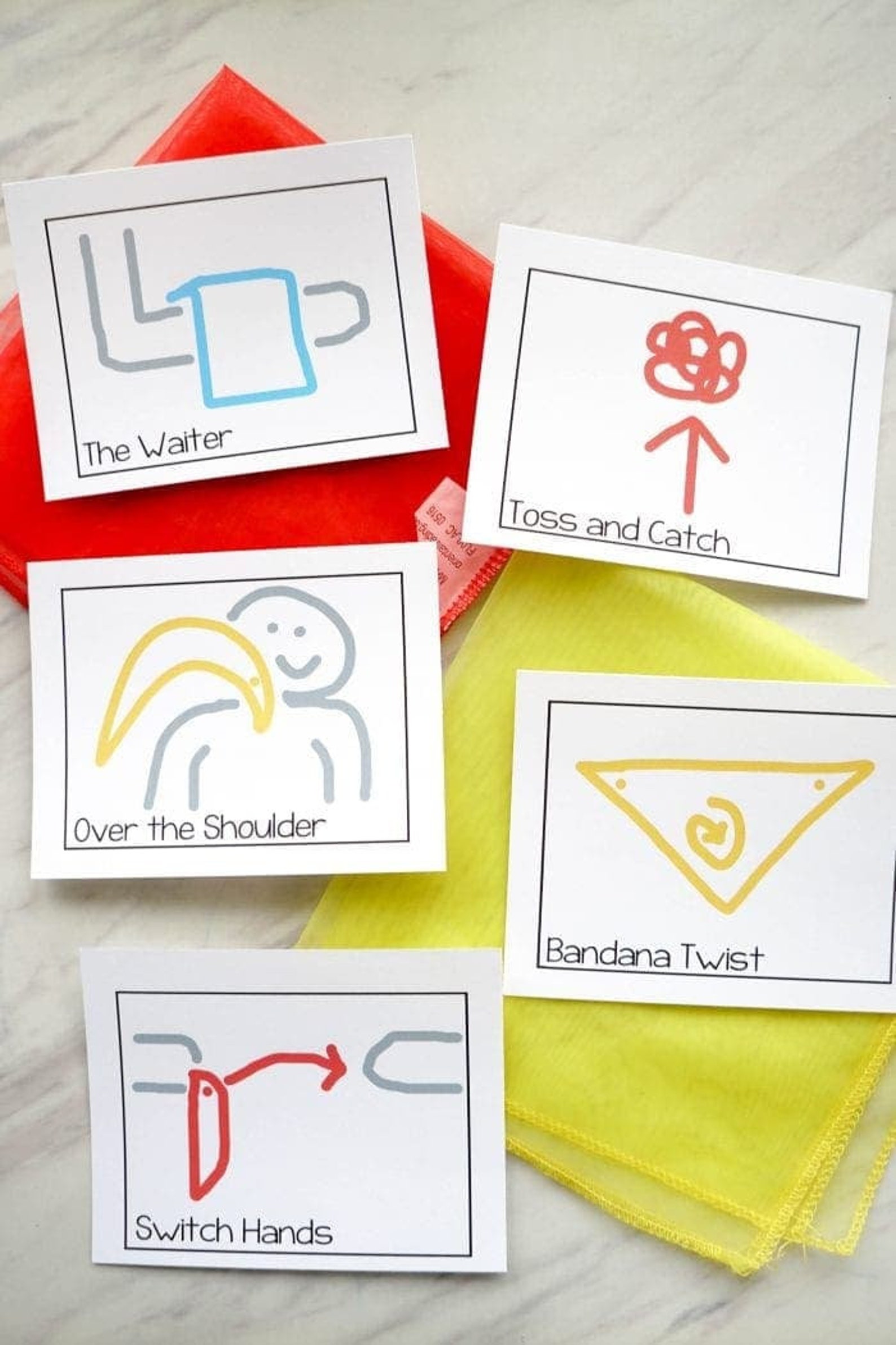 Dance Scarves Movement Cards for Singing Time PDF Printable Cards LDS ...