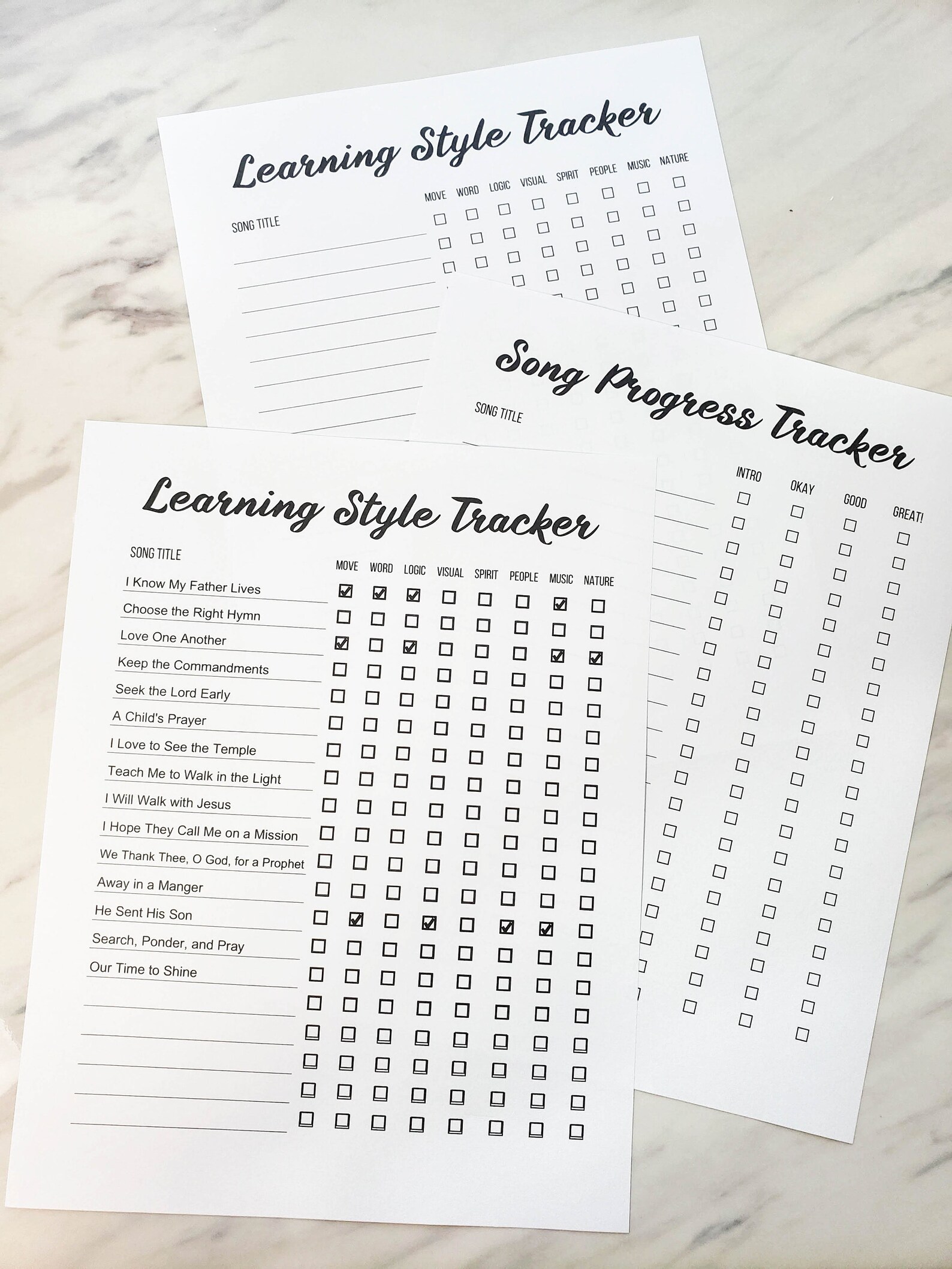Primary Singing Time Binder Planner | Editable & Printable PDF ...
