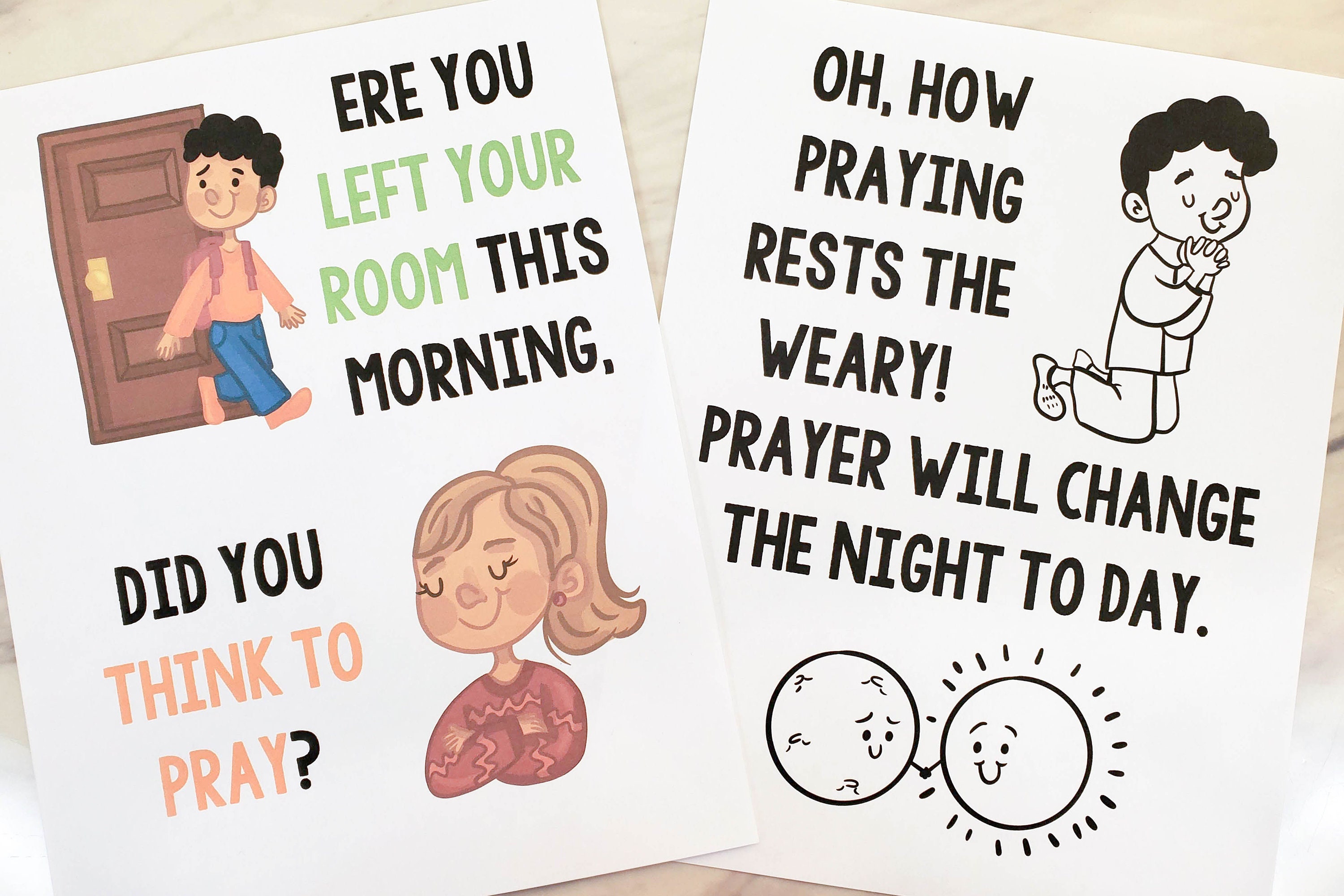 Did You Think to Pray Flip Chart Visual Aids Teach Come - Etsy