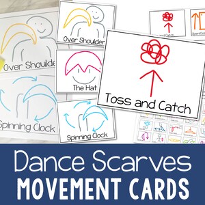 Dance Scarves Movement Cards for Singing Time PDF Printable - Etsy