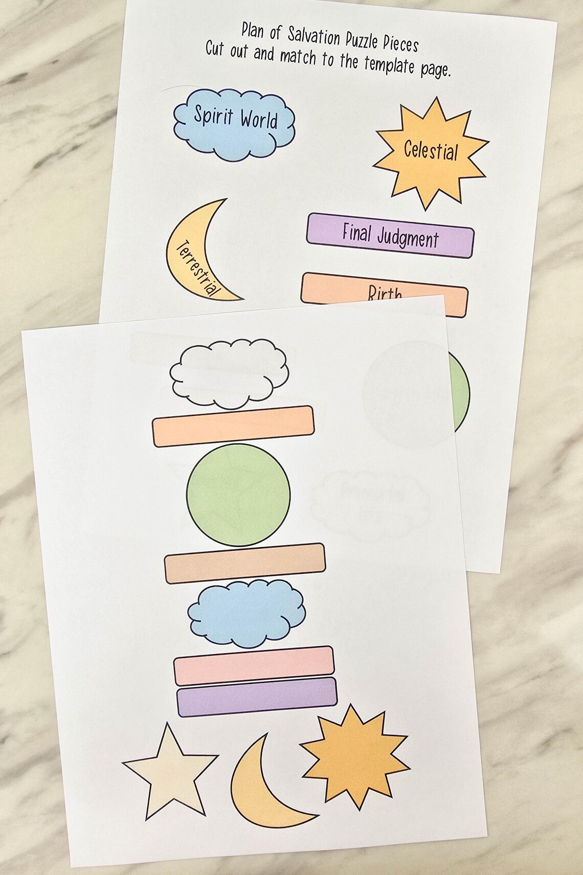 Plan of Salvation Teaching Visual Aids | LDS Printable Lesson Ideas ...