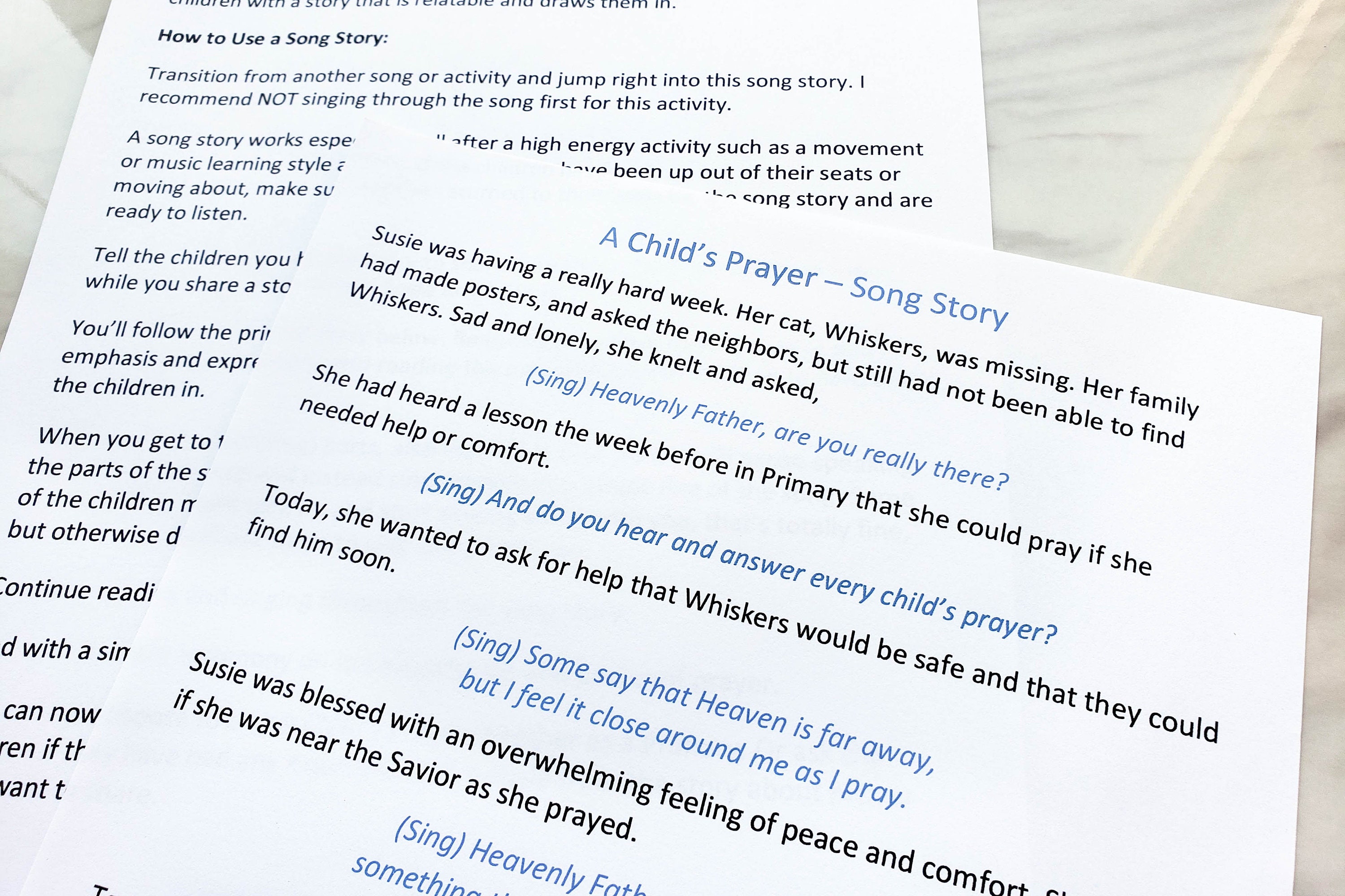 A Child's Prayer Singing Time & Flip Chart | 2023 LDS Primary Song 7 ...