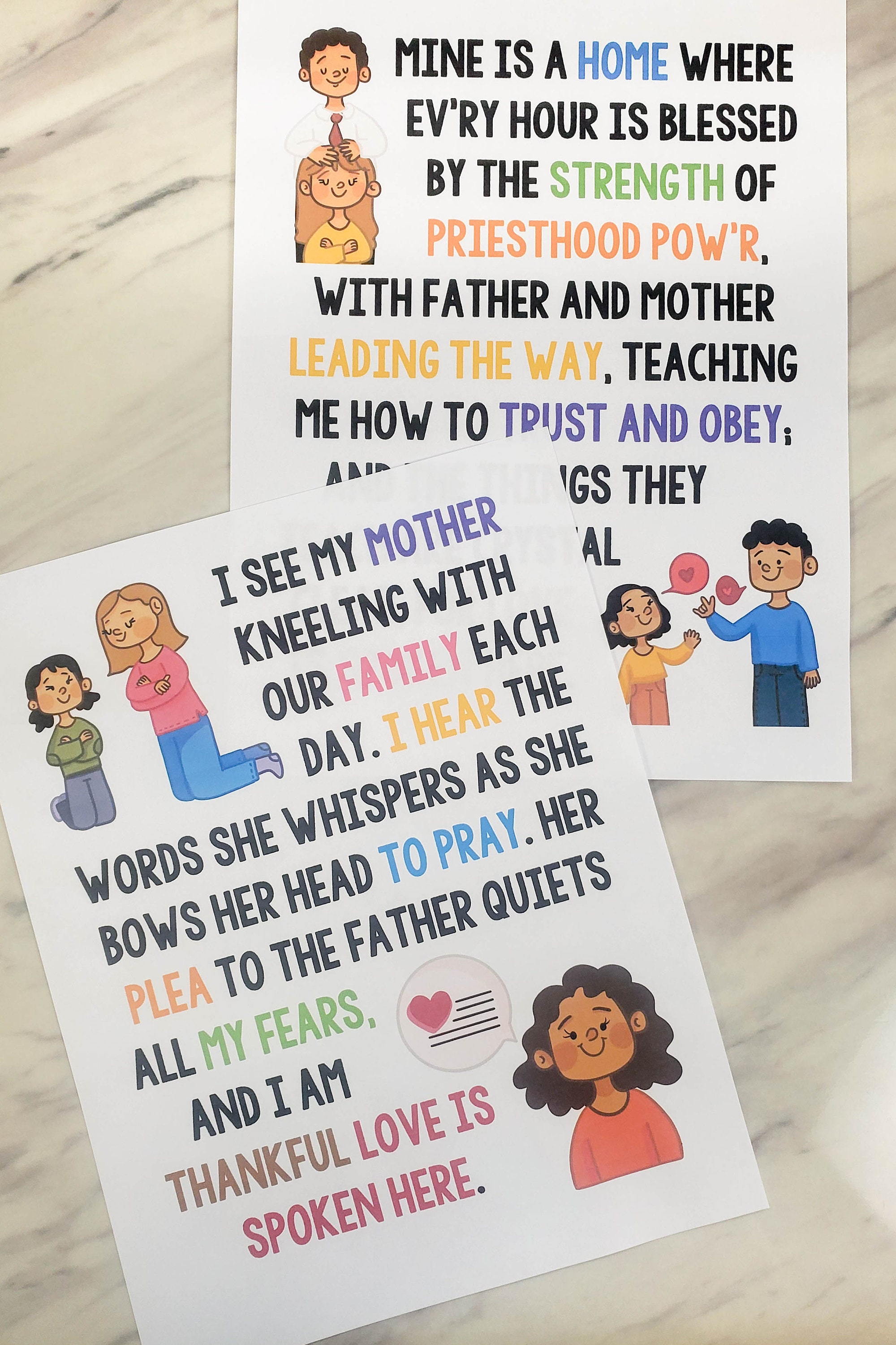 Love is Spoken Here Flip Chart Visual Aids Singing Time Helps Primary ...