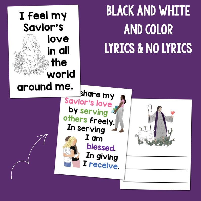 I Feel My Savior's Love Flip Chart & Visual Aids Teach Come Follow Me ...