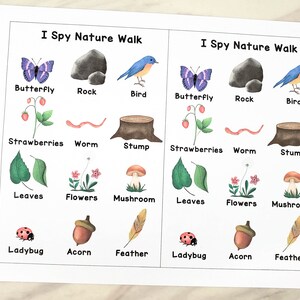 I Spy Nature Walk Kids Activity and Singing Time Review Game Summer ...