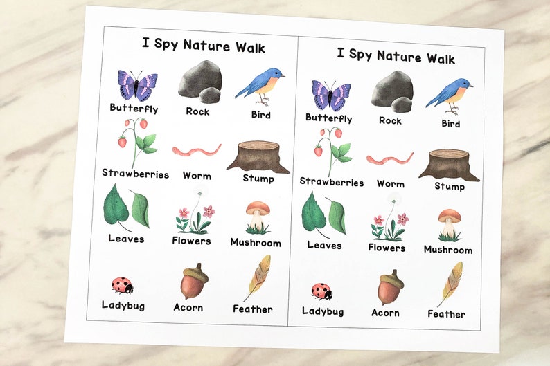 I Spy Nature Walk Kids Activity and Singing Time Review Game Summer ...
