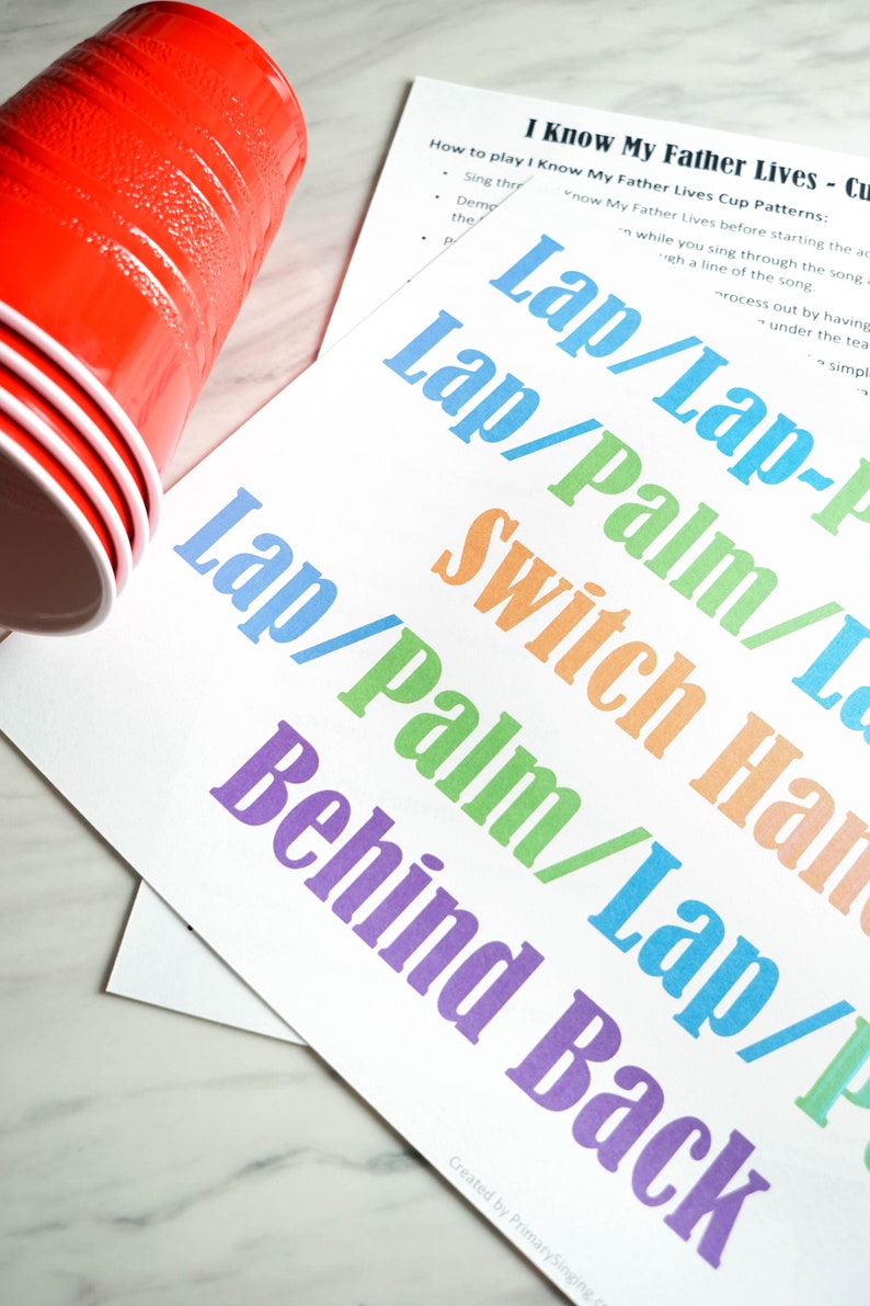 I Know My Father Lives Singing Time Packet Primary Music - Etsy