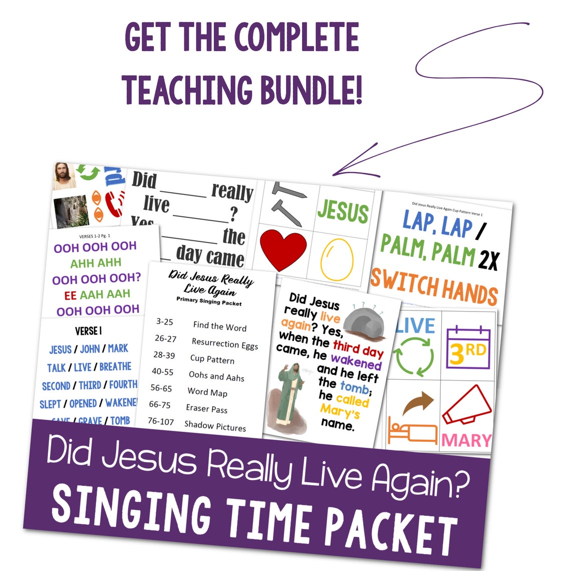 Did Jesus Really Live Again Flip Chart Visual Aids Printable PDF ...