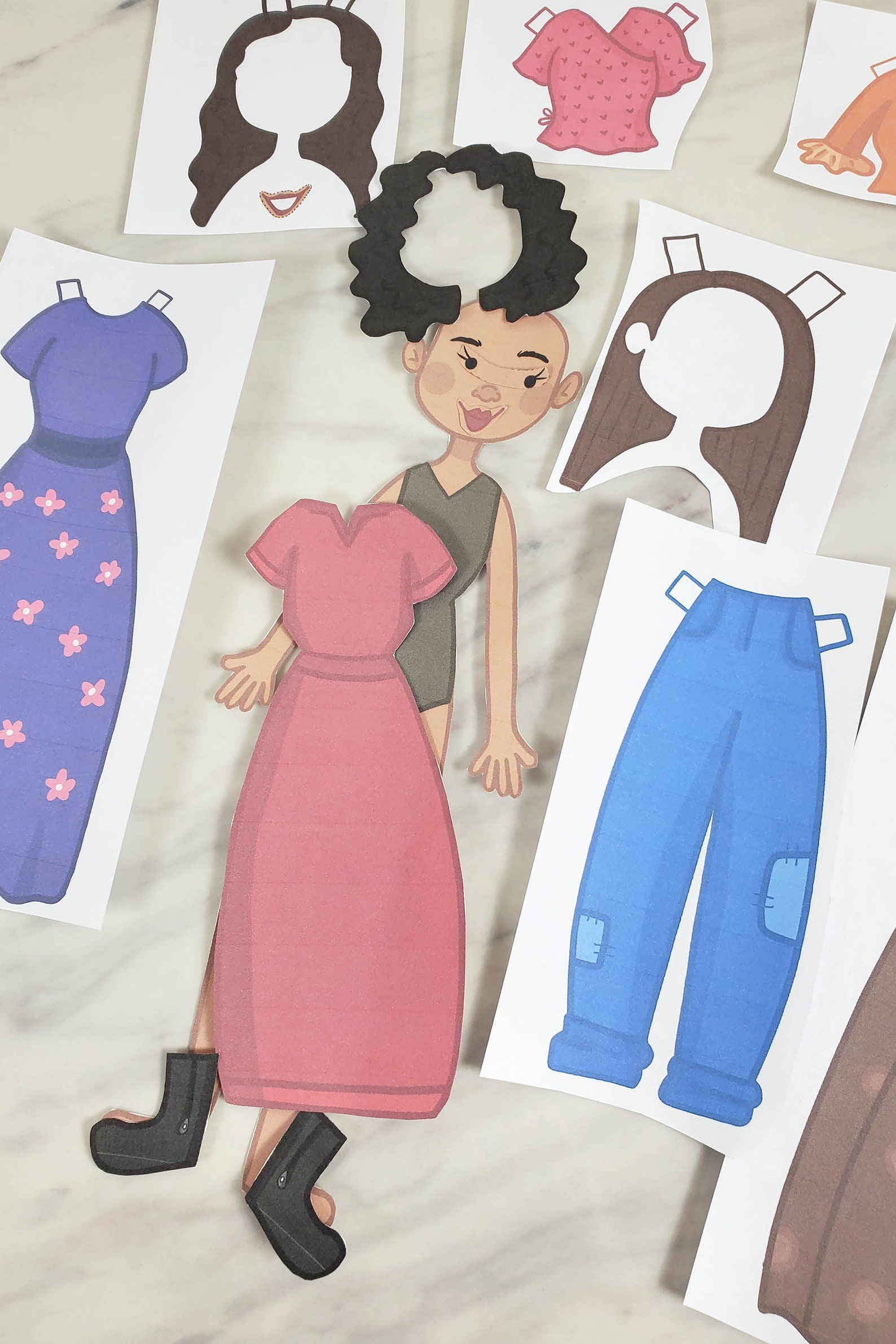 Mother's Day Make a Mom Paper Dolls | Printable Primary Singing Time ...