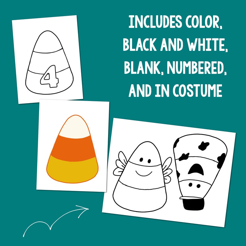 Halloween Pick a Candy Corn Party Game Lesson Plan Classroom Kids ...