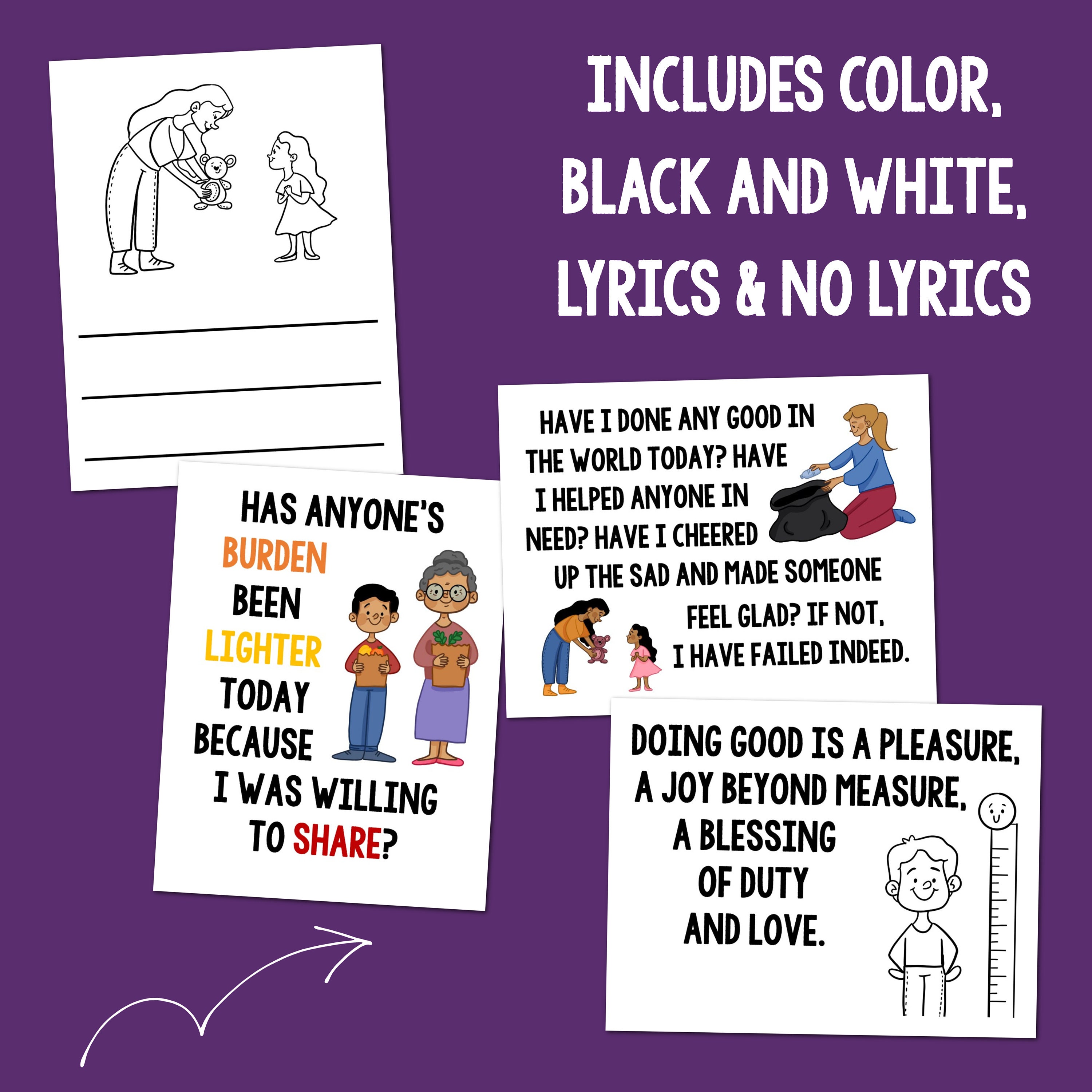 Have I Done Any Good Flip Chart Visual Aids Singing Time Come Follow Me ...