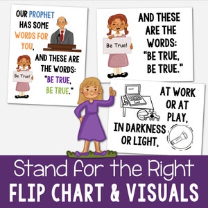 Stand for the Right Flip Chart & Visual Aids Teach Come Follow Me Song ...