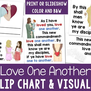 Love One Another Flip Chart LDS Song Visual Aids Printable PDF ...