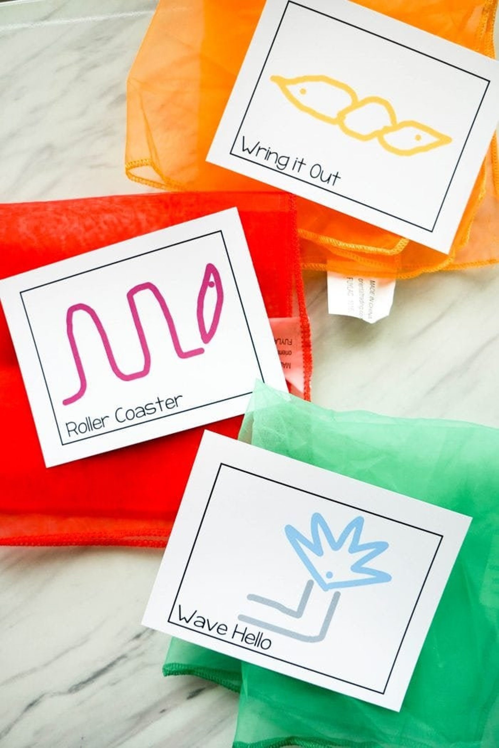 Dance Scarves Movement Cards for Singing Time PDF Printable - Etsy