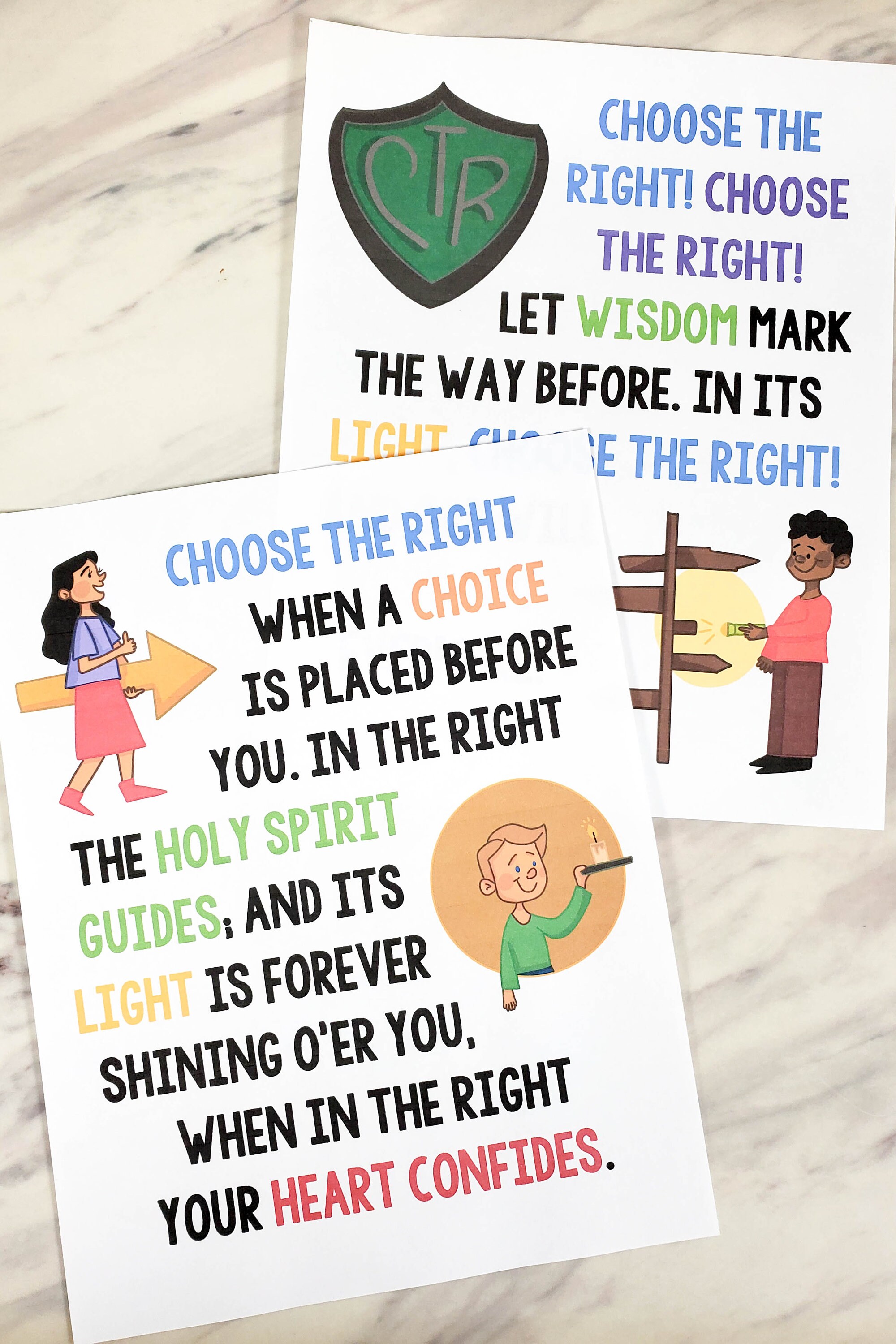 Choose the Right Flip Chart & Visual Aids Singing Time Come Follow Me ...