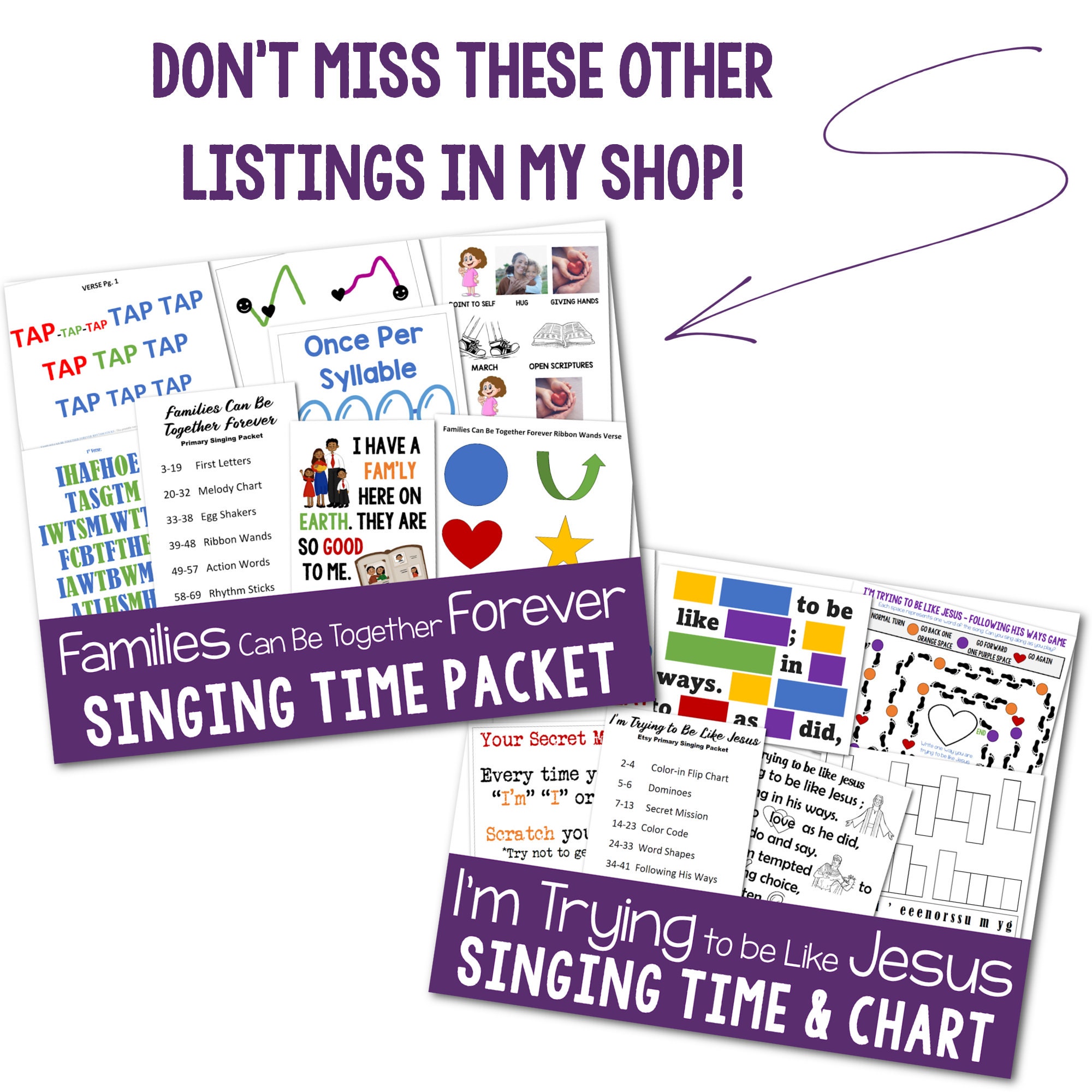 Samuel Tells of the Baby Jesus Singing Time Packet 7 Teaching Ideas ...