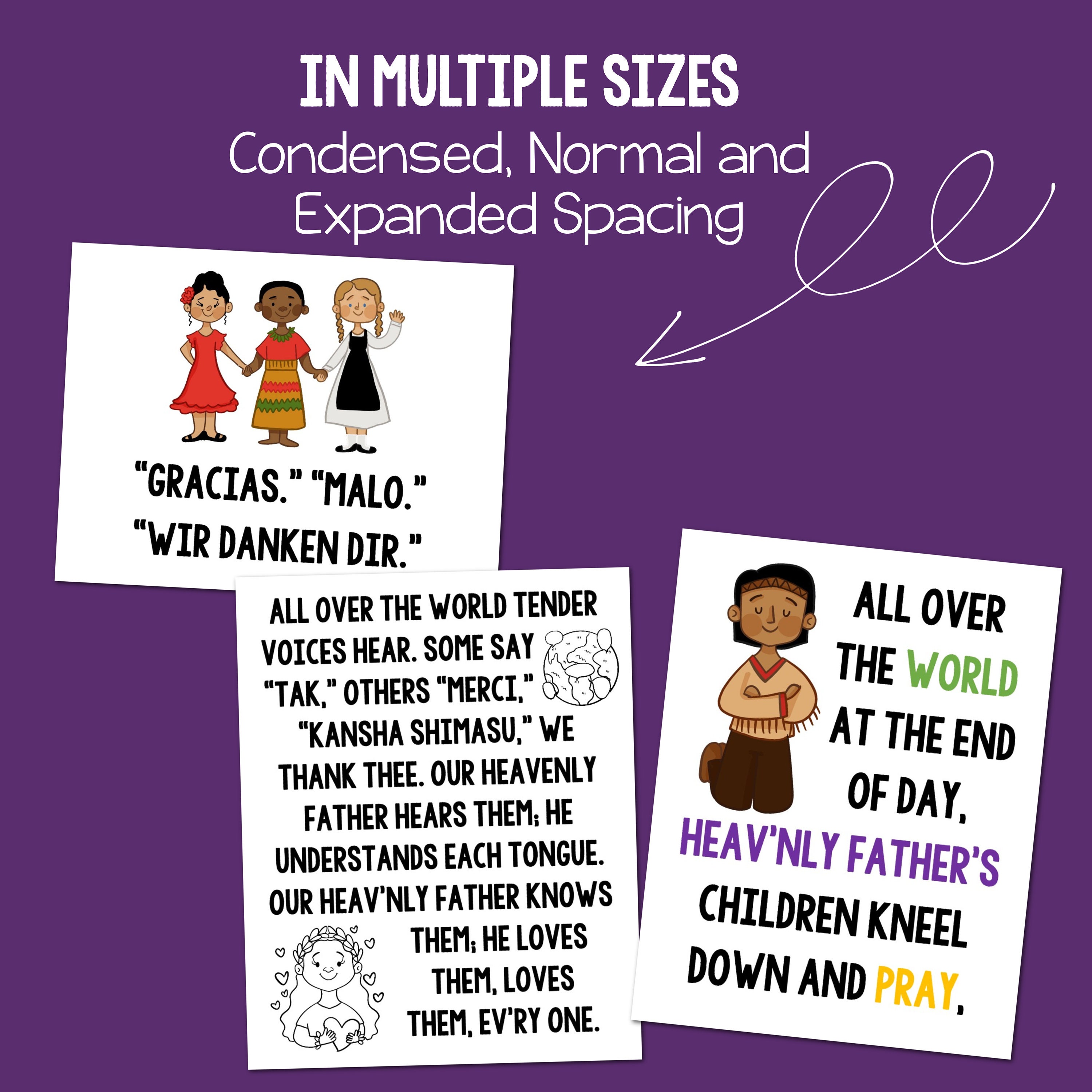 Children All Over the World Flip Chart Visual Aids Singing Time Come ...