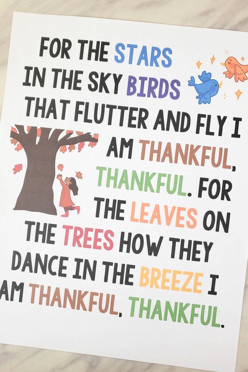 I Am Thankful Flip Chart & Visual Aids by Angie Killian Thanksgiving ...