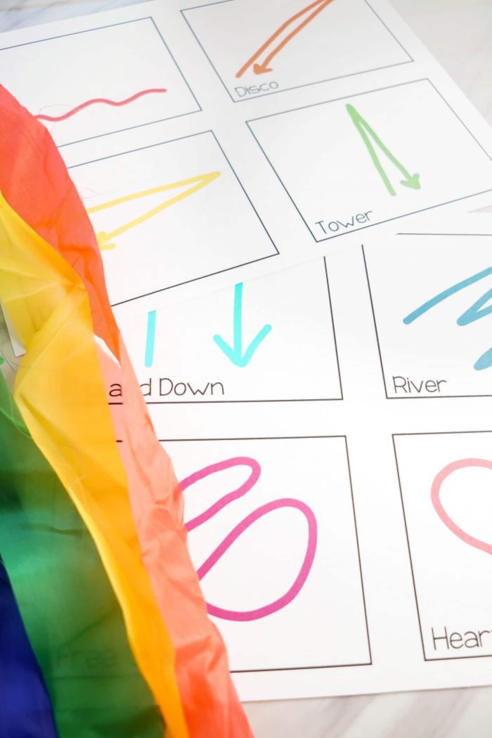 Ribbon Wand Action Cards for Singing Time PDF Printable Cards ...