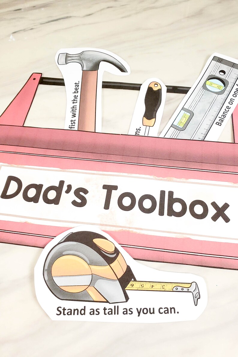 Dad's Toolbox Father's Day Singing Time Activity Ways to Sing Cards ...