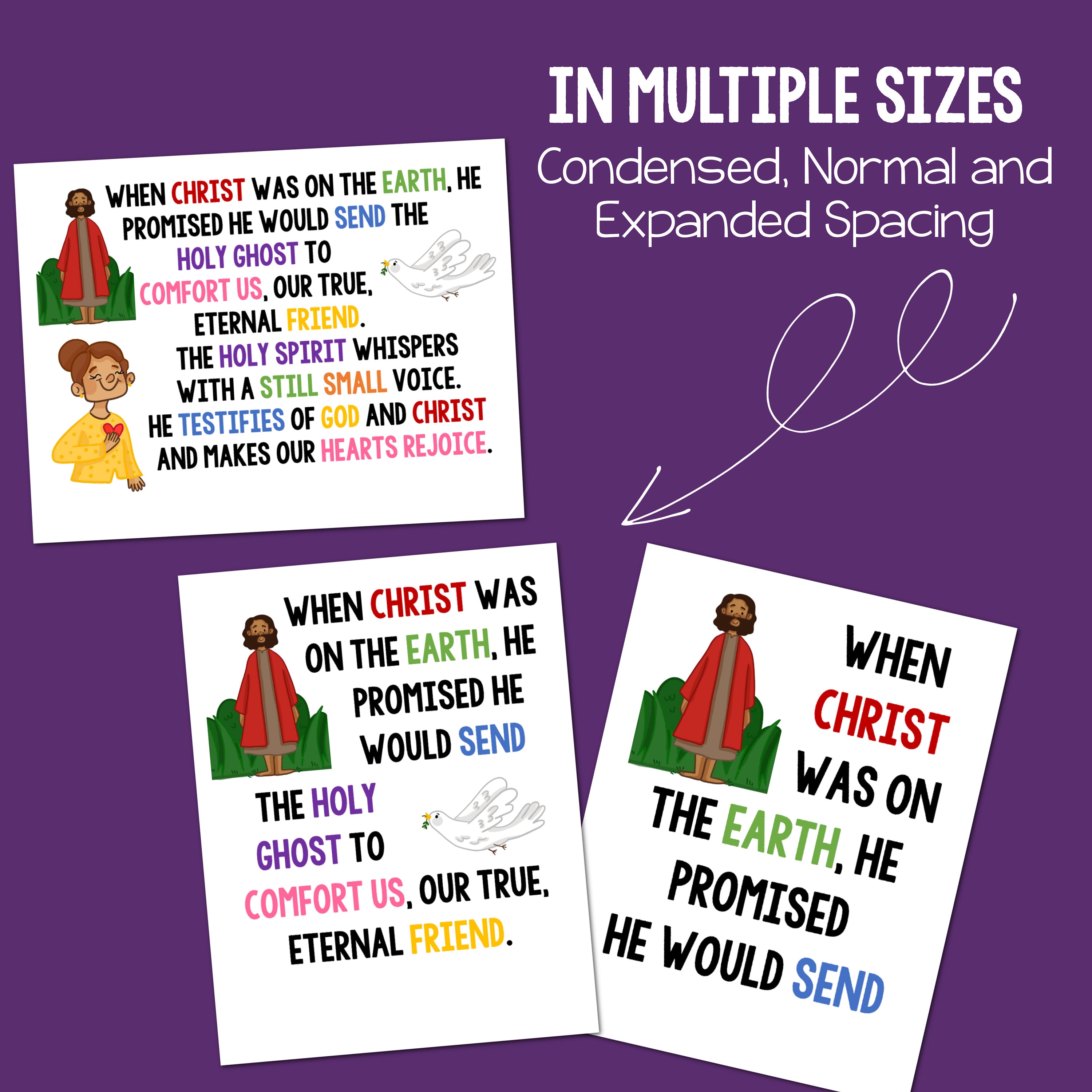 The Holy Ghost Flip Chart & Visual Aids Teach Come Follow Me Song ...