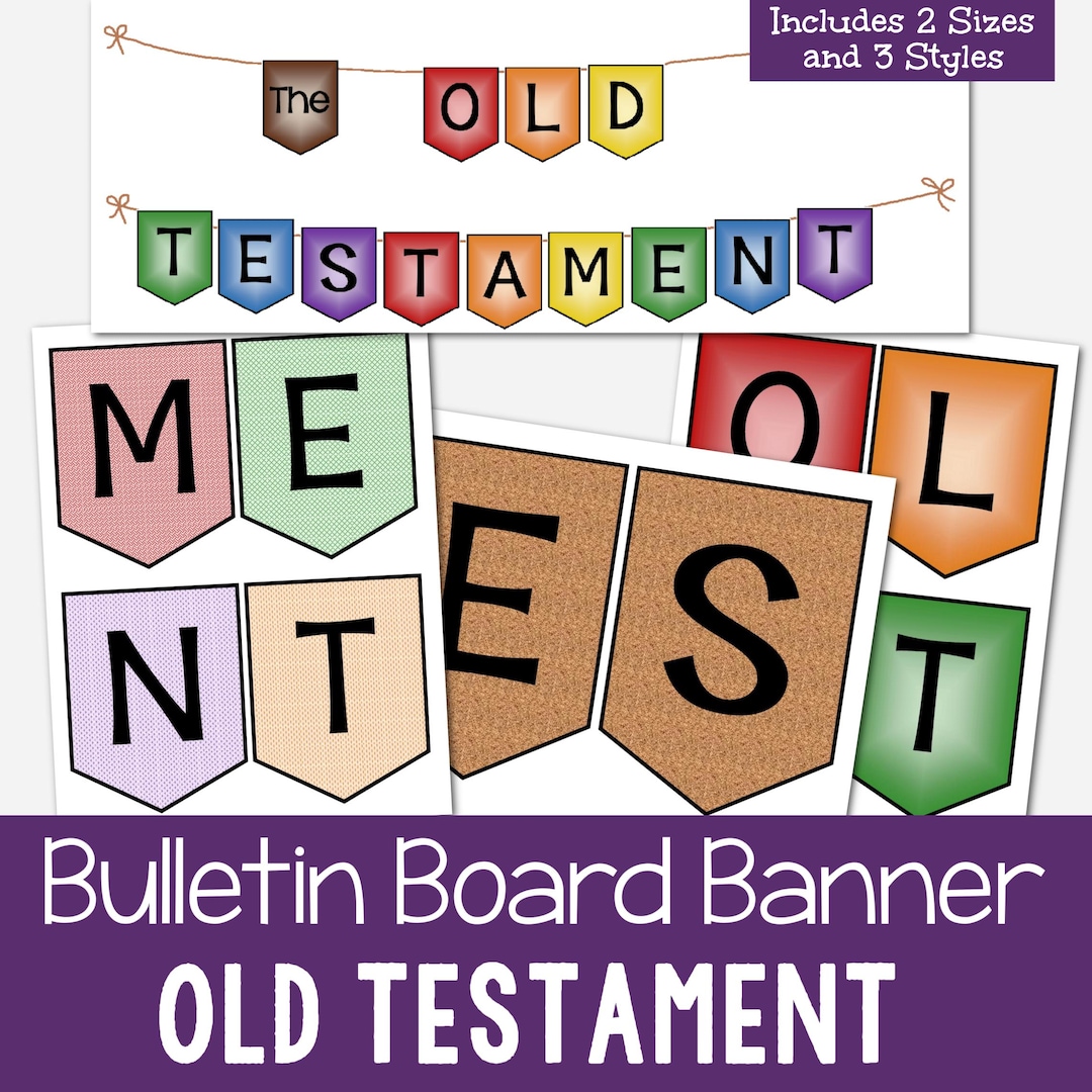 Old Testament Bulletin Board Banner Printable Decorations LDS 2026 Come ...