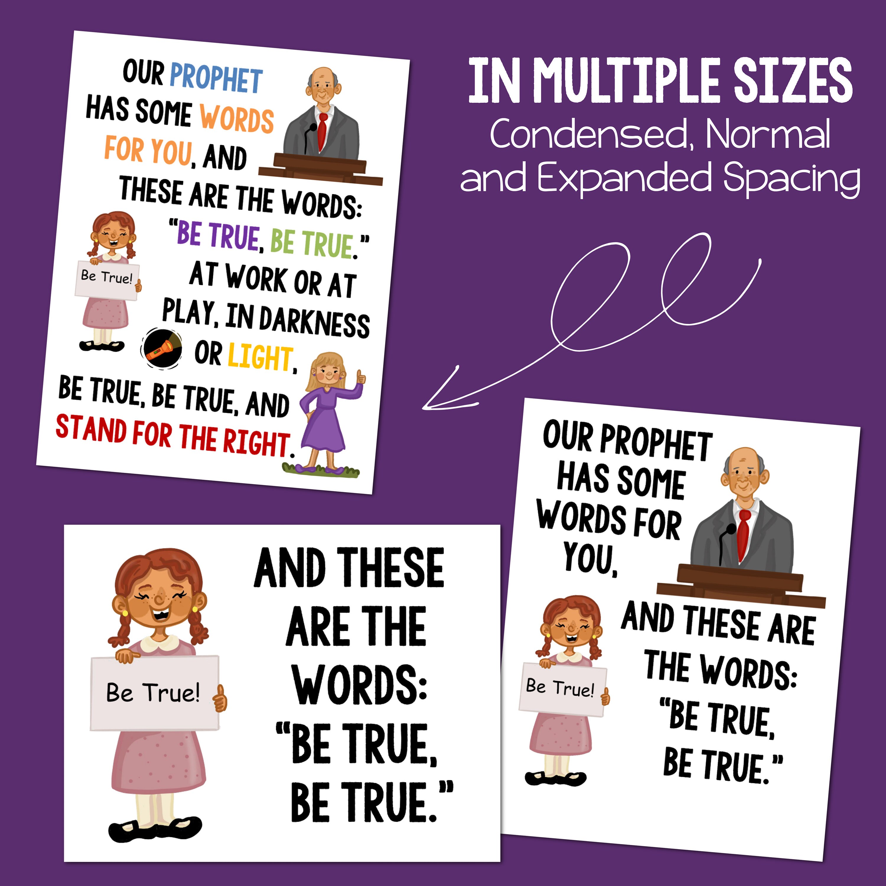 Stand for the Right Flip Chart & Visual Aids Teach Come Follow Me Song ...