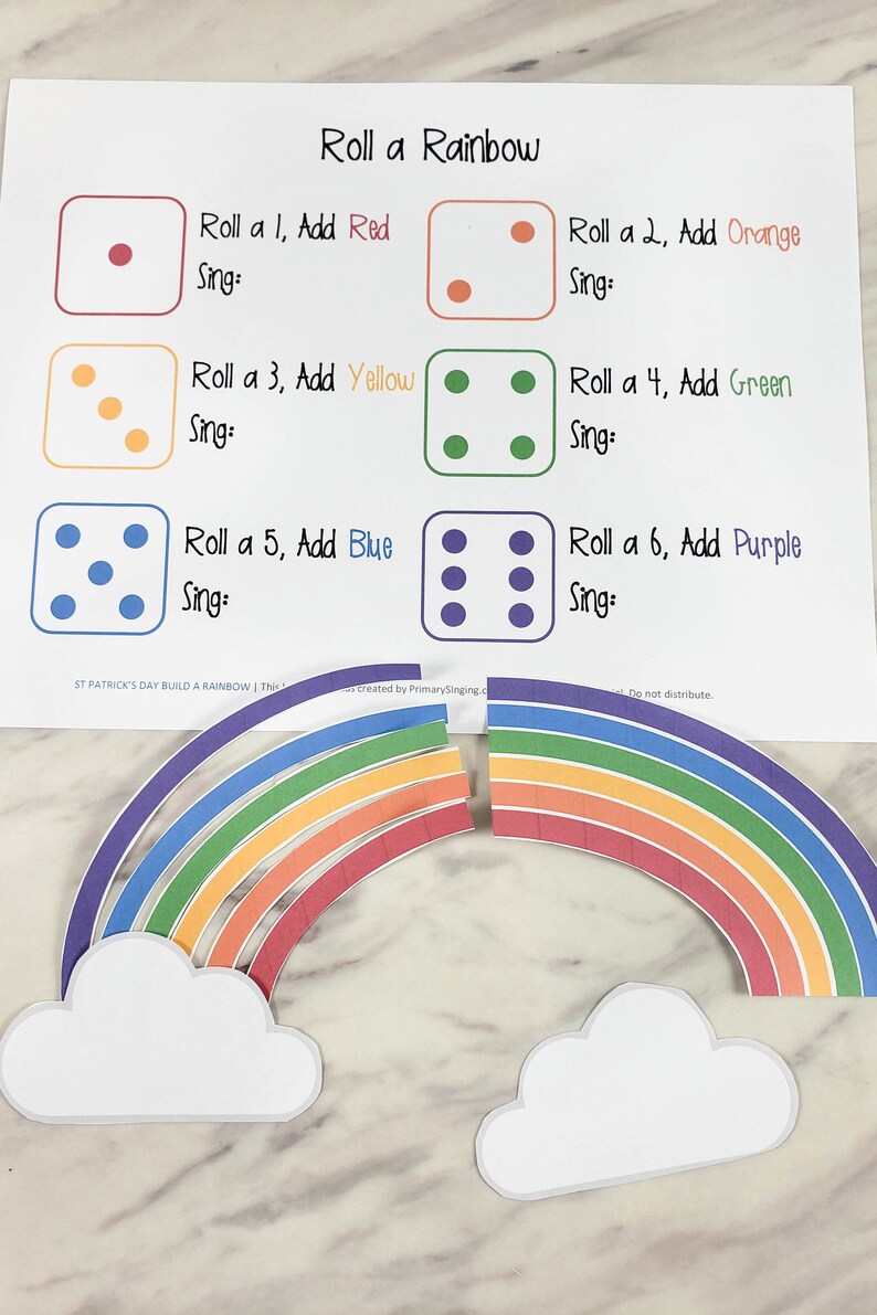 St Patrick's Day Lucky Charms & Roll a Rainbow Game | Singing Time Ways ...