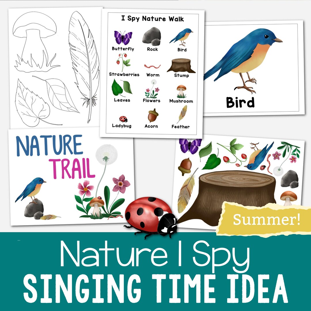 I Spy Nature Walk Kids Activity and Singing Time Review Game Summer ...