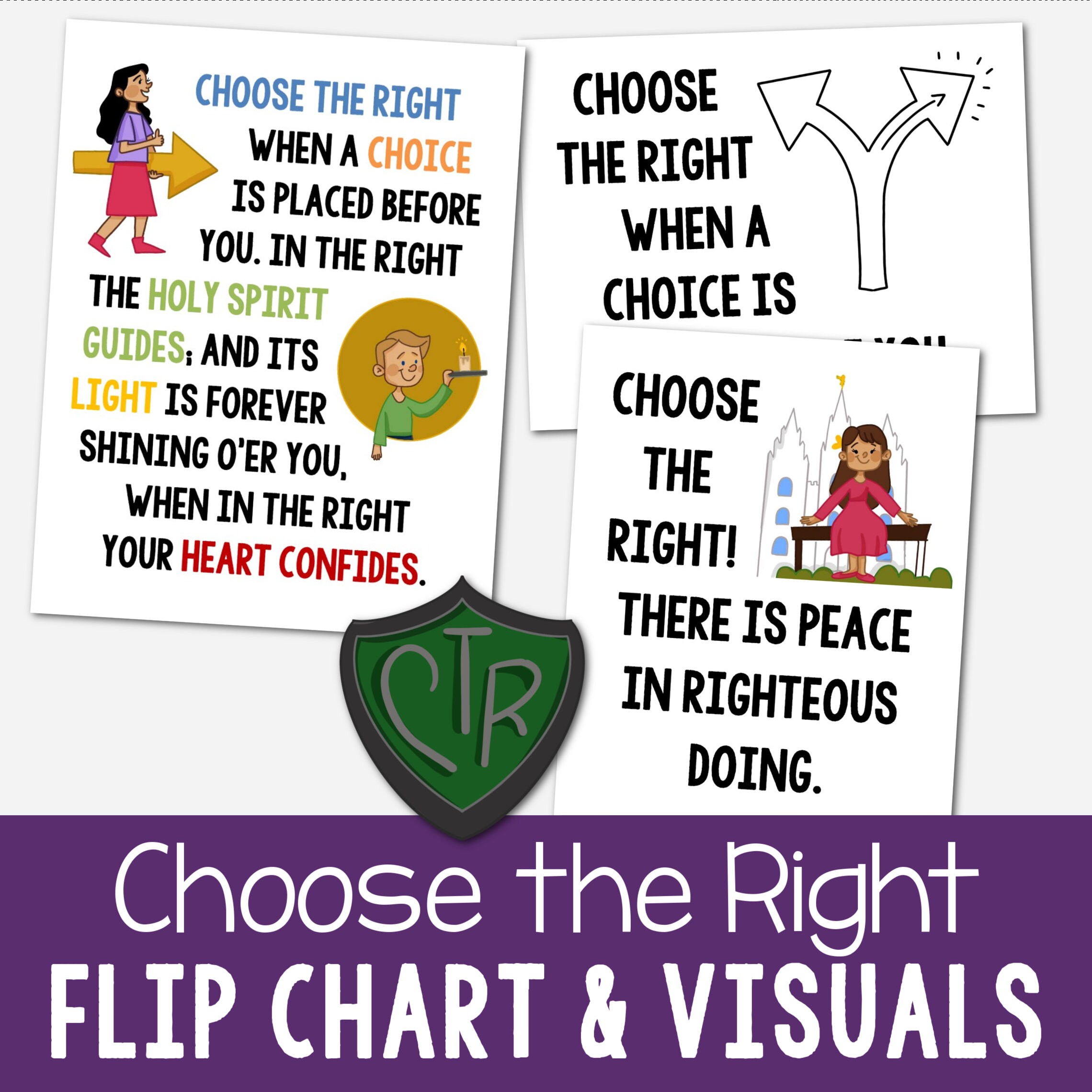 Choose the Right Flip Chart & Visual Aids Singing Time Come Follow Me ...